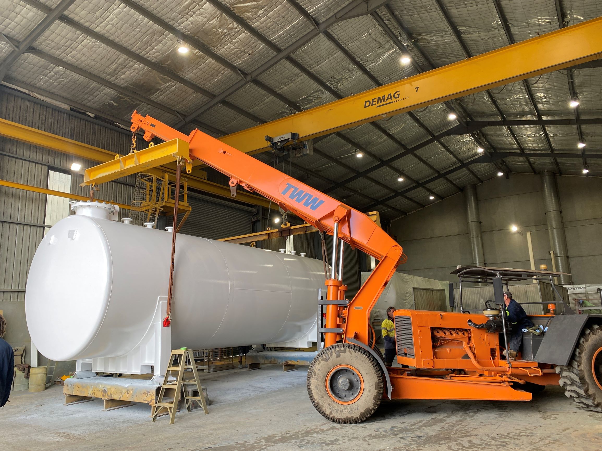 Abrasive Blasting & Painting – Emulsion Tank | T.W. Woods