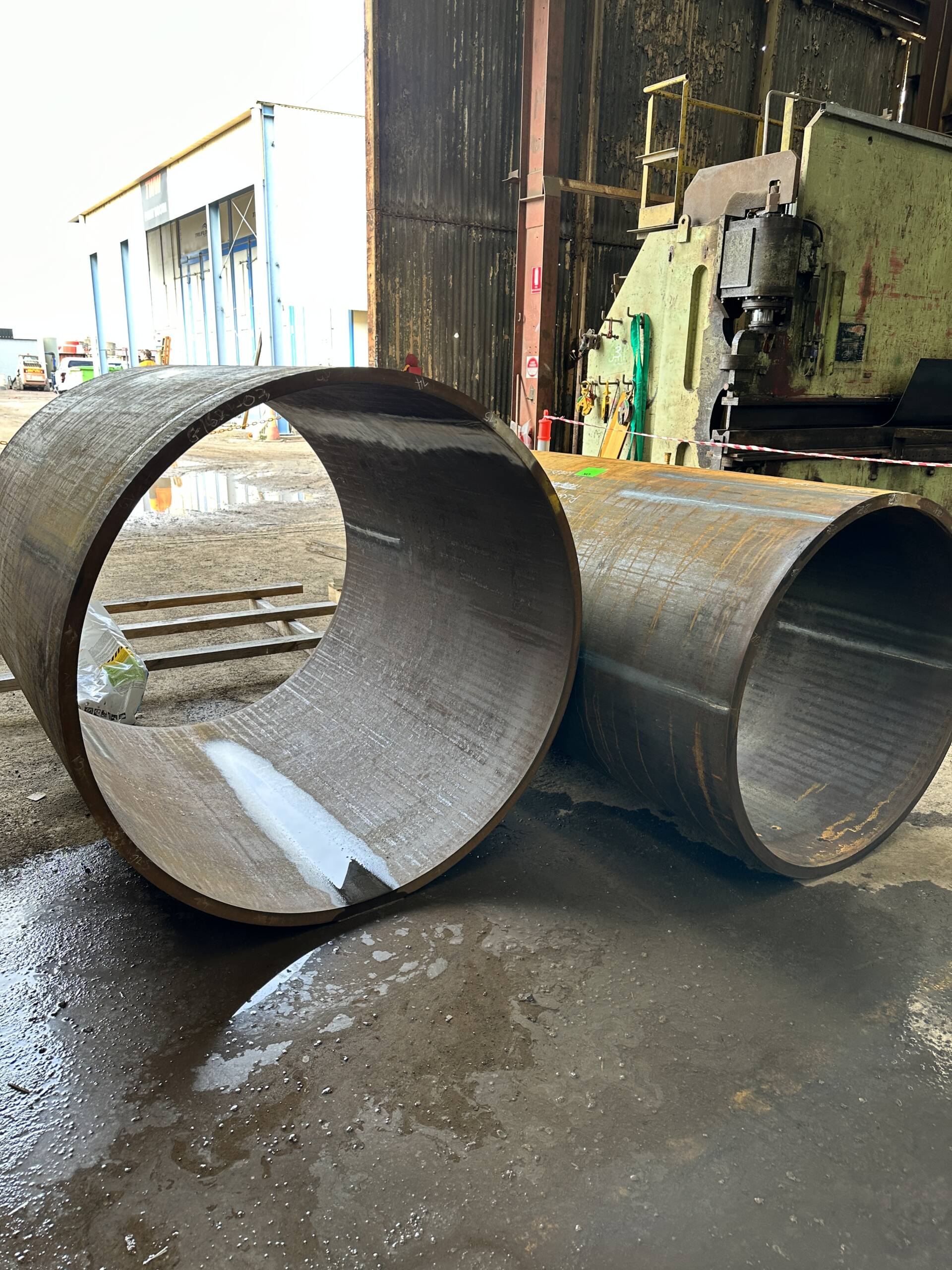 Large Steel Cylinder Rolling Capability | T.W. Woods